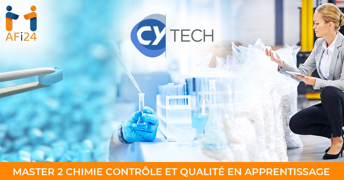 Master 2 Chimie Contrôle et Qualité en apprentissage avec CY Tech